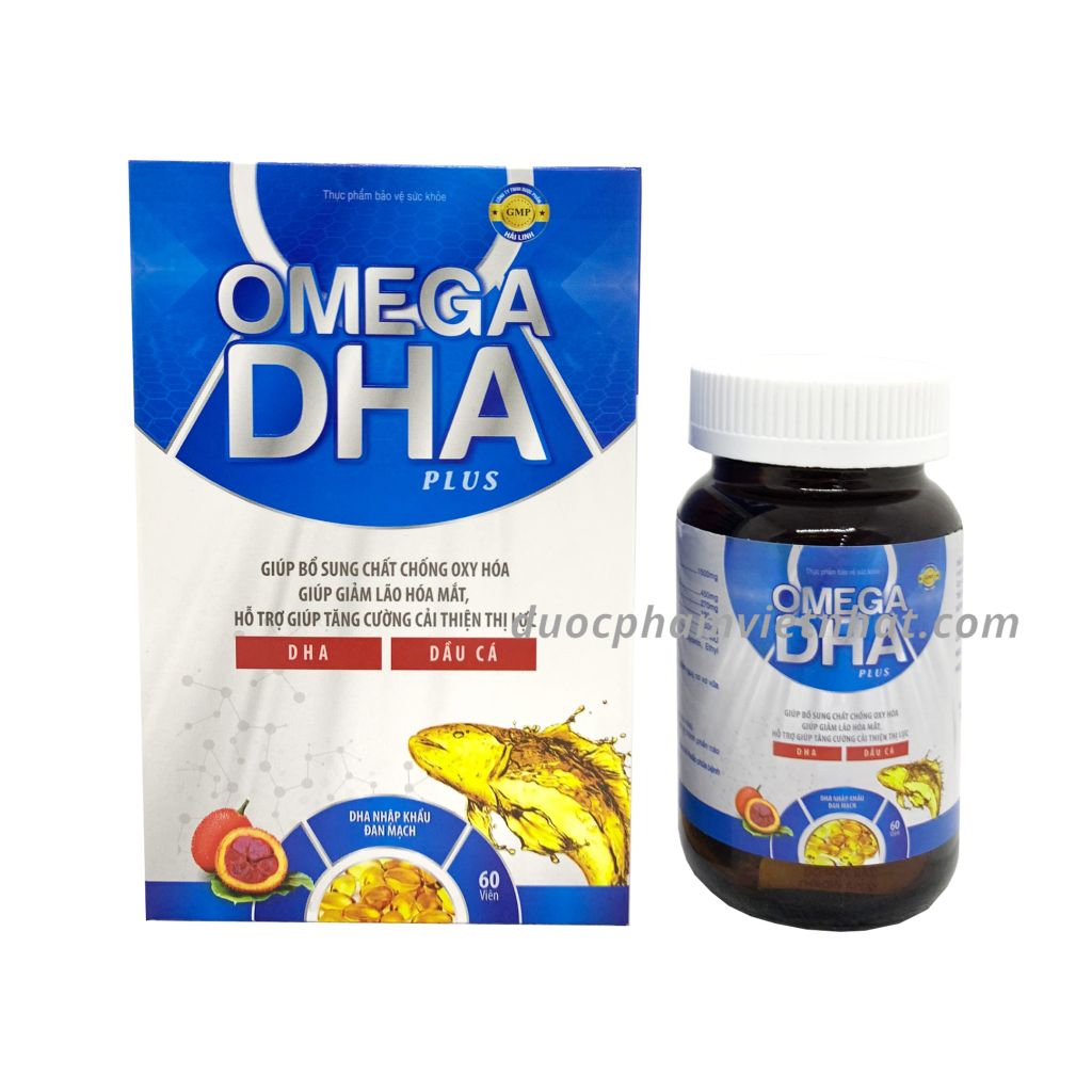 Viên uống chống oxy hóa OMEGA DHA Plus cải thiện thị lực