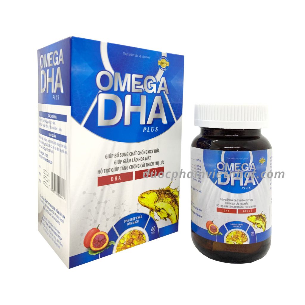 Viên uống chống oxy hóa OMEGA DHA Plus cải thiện thị lực