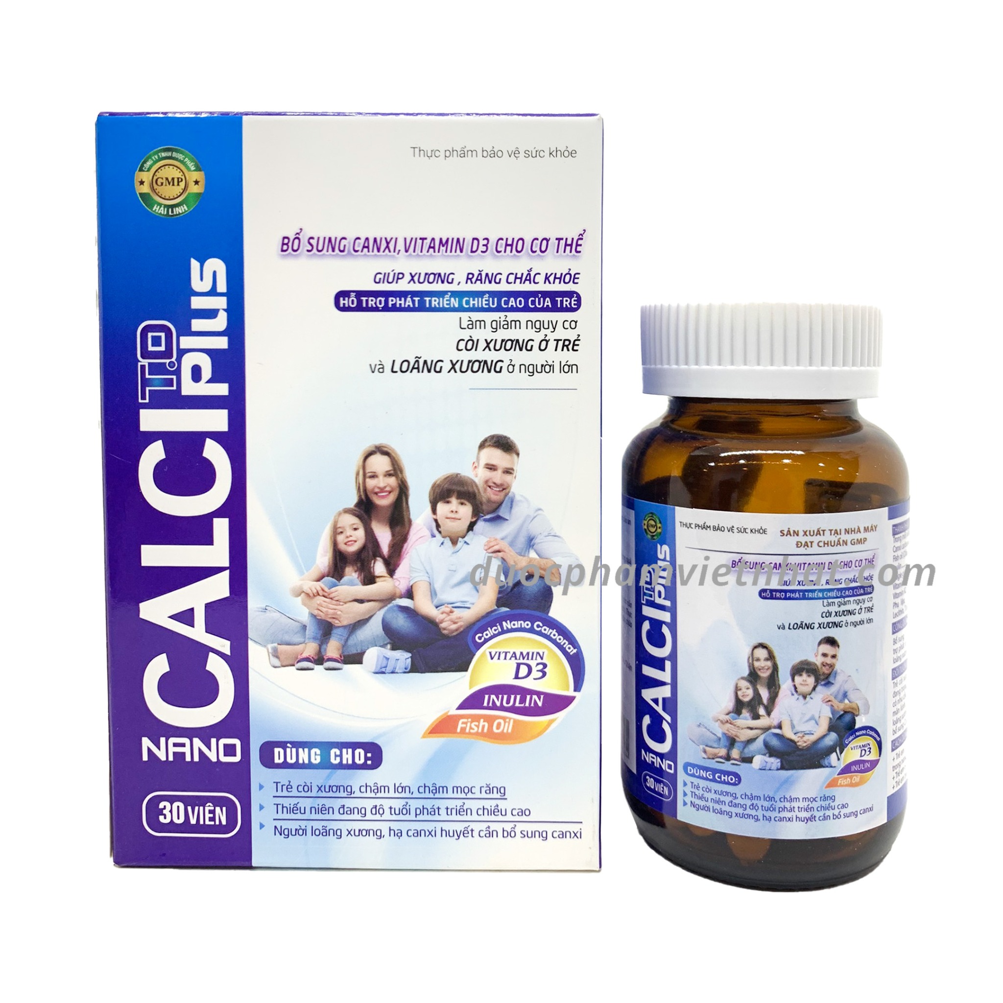 Viên uống bổ sung NANO CALCI TD PLUS giúp xương chắc khỏe