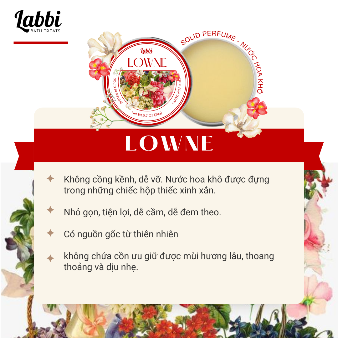 LOWNE - Nước hoa khô 30g lưu hương 4 giờ (8 mùi lựa chọn) Labbi – Labbi ...
