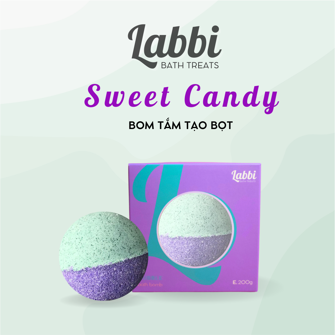 SWEET CANDY [Labbi] Bubble Bath bomb / Viên tạo bọt bồn tắm / Bom tắm ...
