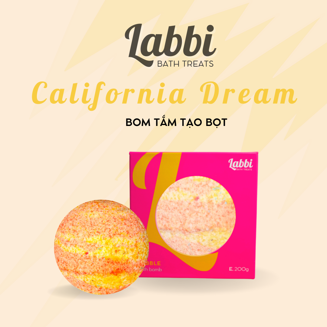 CALIFORNIA DREAM [Labbi] Bubble Bath bomb / Viên tạo bọt bồn tắm / Bo ...