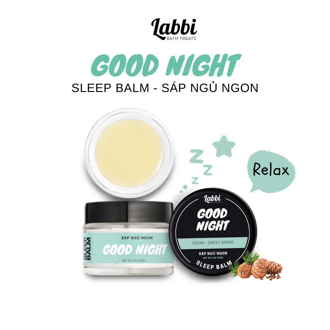 Sáp ngủ ngon GOOD NIGHT [Labbi] Sleep Balm – Labbi Bath Treats