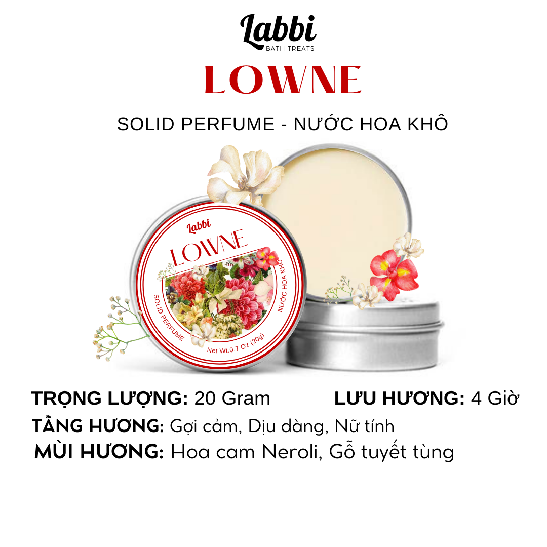 LOWNE - Nước hoa khô 30g lưu hương 4 giờ (8 mùi lựa chọn) Labbi – Labbi ...