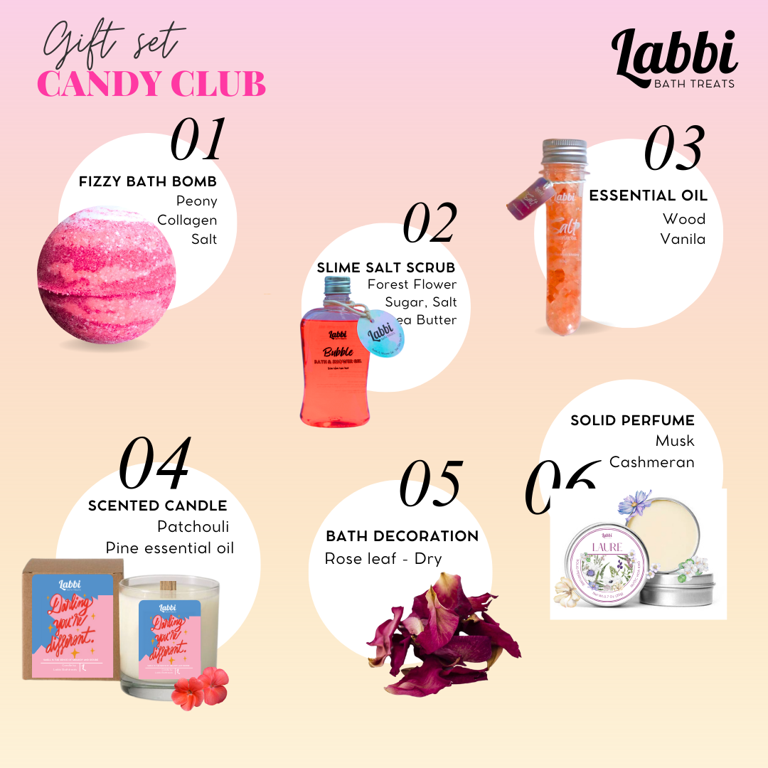 Set quà tặng Candy Club [LABBI] – Labbi Bath Treats