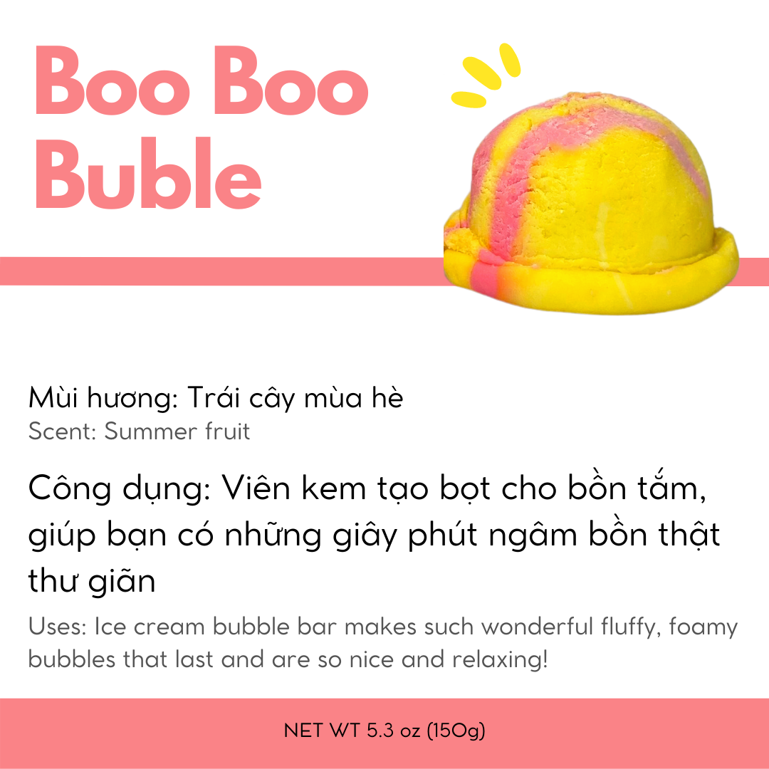 BOO BOO BUBBLE [Labbi] Ice Cream Bubble Bar / Viên kem tạo bọt bồn tắm ...