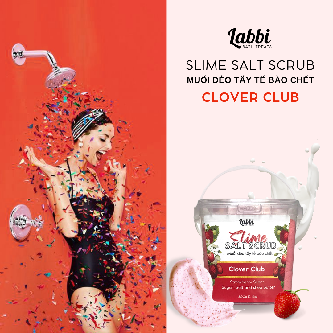 CLOVER CLUB [Labbi] Slime salt scrub / Muối dẻo tẩy tế bào chết / Body ...