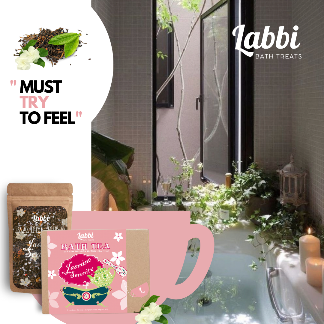 Trà tắm hoa nhài (lài) JASMINE SERENITY [Labbi] Bath tea – Labbi Bath ...