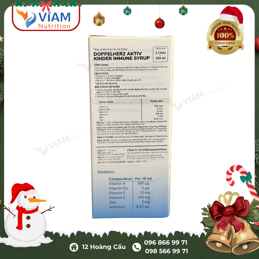 Kinder Immune Syrup Lọ 150ml – CÔNG TY TNHH DINH DƯỠNG VIAM - NHÀ THUỐC ...