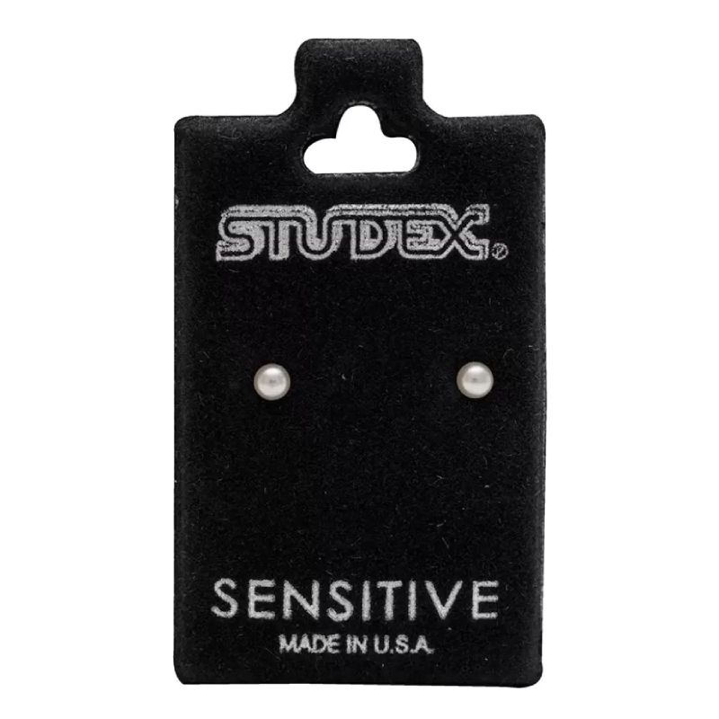 NỤ NGỌC TRAI 3MM - STUDEX - CHO DA NHẠY CẢM – Bấm Lỗ Tai Phụng Thủy