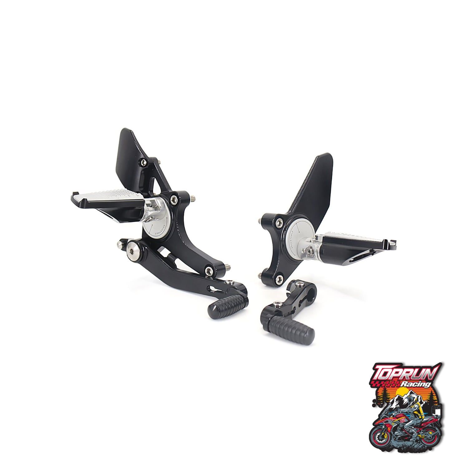 Gác chân Veloci Racing cho BMW R Nine T - Đen – toprunracing