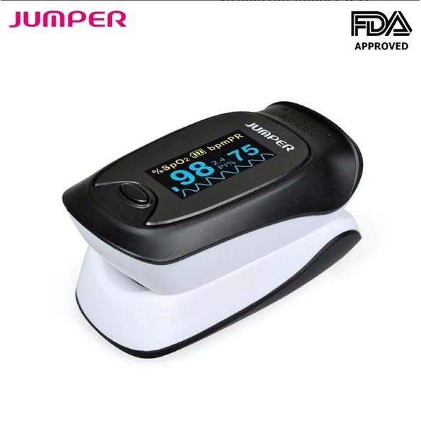 Máy đo nồng độ oxy máu SPO2 và nhịp tim, chỉ số PI Jumper JPD-500D – Thegioihomecare.vn
