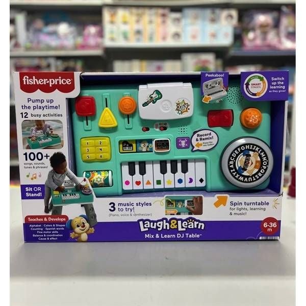 Đồ chơi bàn DJ phát nhạc Fisher-Price Laugh & Learn Mix & Learn DJ Tab ...