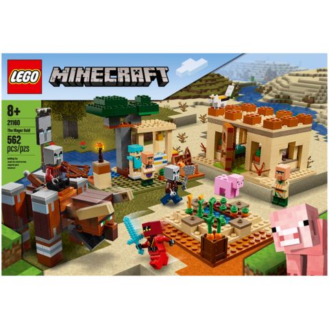 LEGO Minecraft The Villager Raid 21160 Building Toy Action Playset – Đồ ...