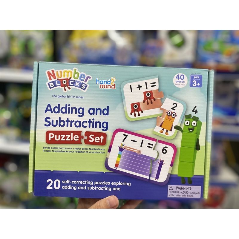 Bộ đồ chơi học toán Numberblocks Adding and Subtracting Puzzle Set – Đồ ...