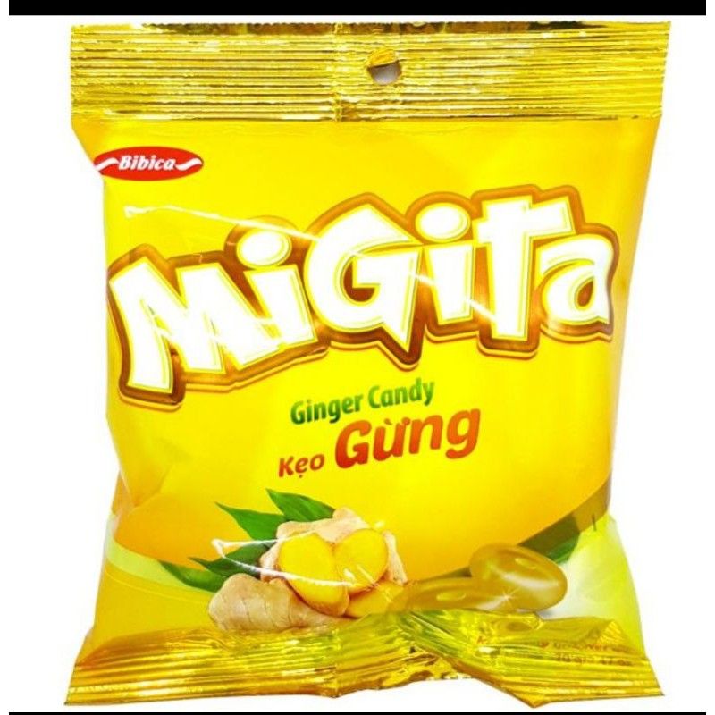 Kẹo Gừng Cứng Bibiba 70g Hàng Khô Hiền Tây