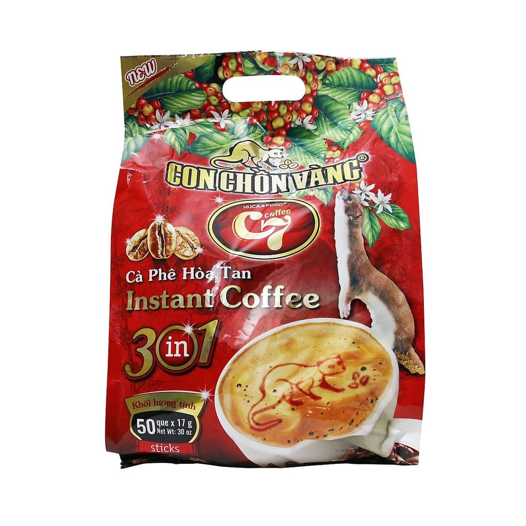 Cafe Chồn Bịch Đỏ 50 gói x 17g – Hàng Khô Hiền Tây