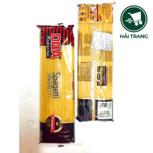 Mỳ Spaghetti Nhãn Hiệu Oba Makarna Gói 500G | Hải Trang 3 Hàng Khoai