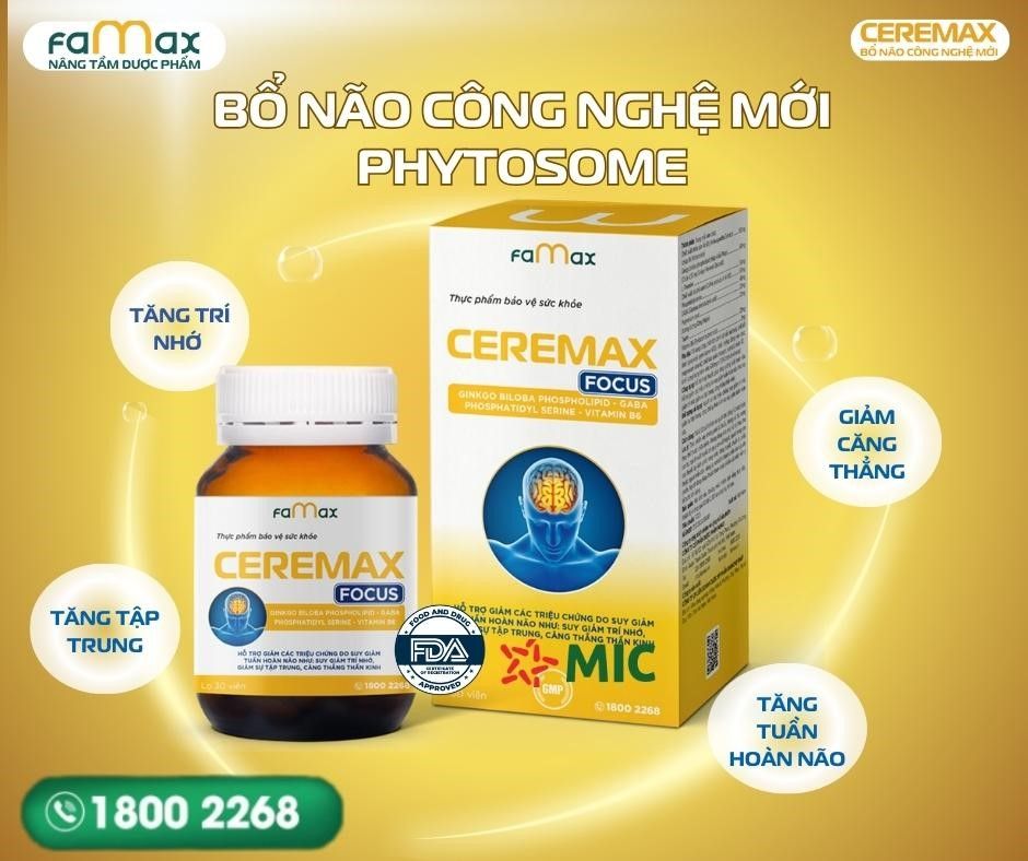 Ceremax Focus tăng trí nhớ, tăng tập trung, giảm nhanh đau nhức đầu ...