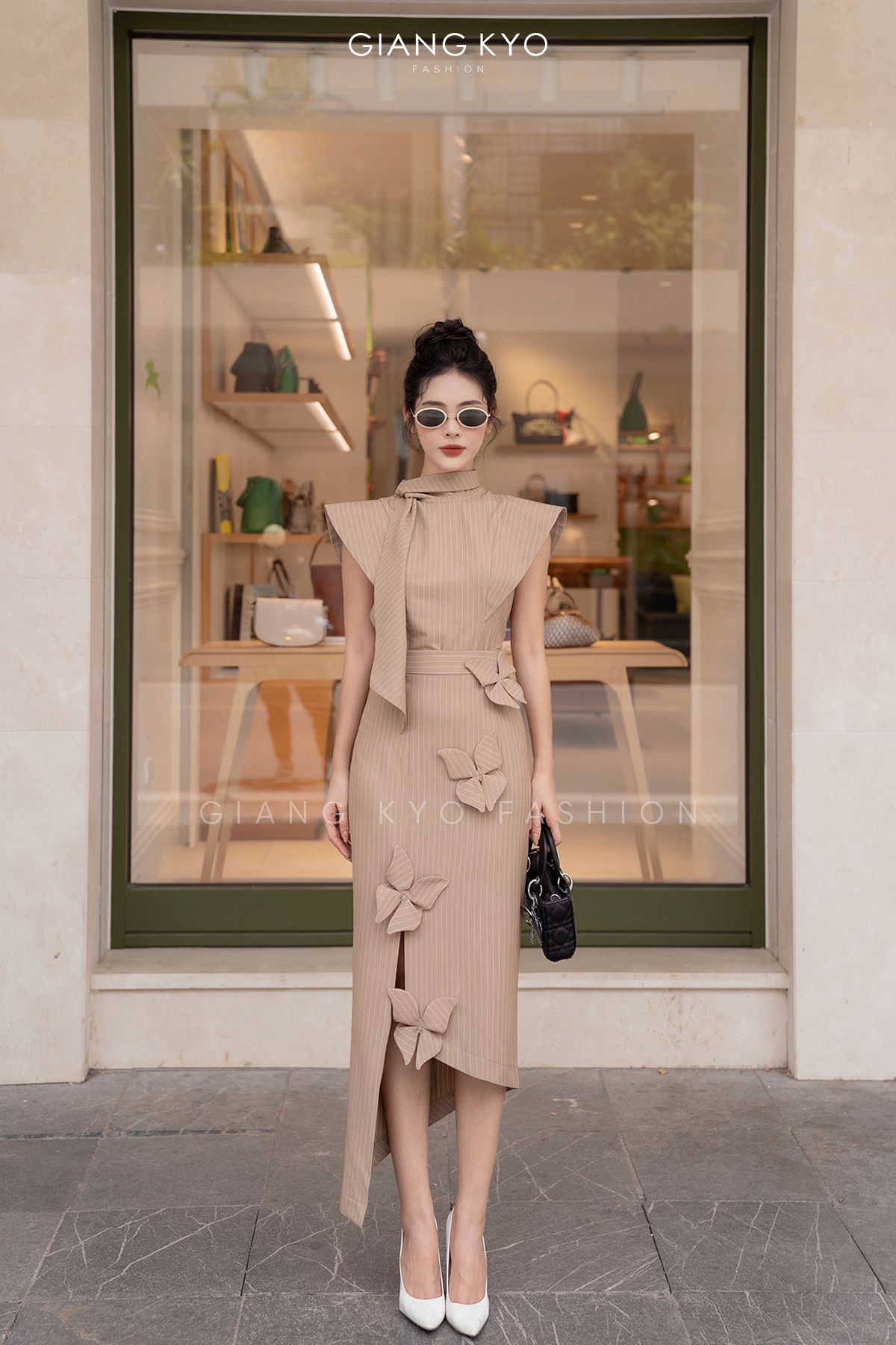 Đầm Sarah - Nâu Sữa – giangkyo