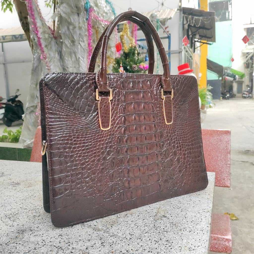 CẶP TÁP DOANH NHÂN... Da cá sấu thật 100% đẹp đẳng cấp!