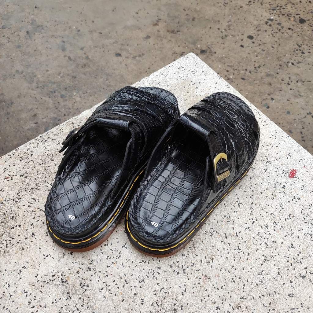 [DÉP DOCTOR] Da cá sấu phiên bản màu đen dễ phối đồ!