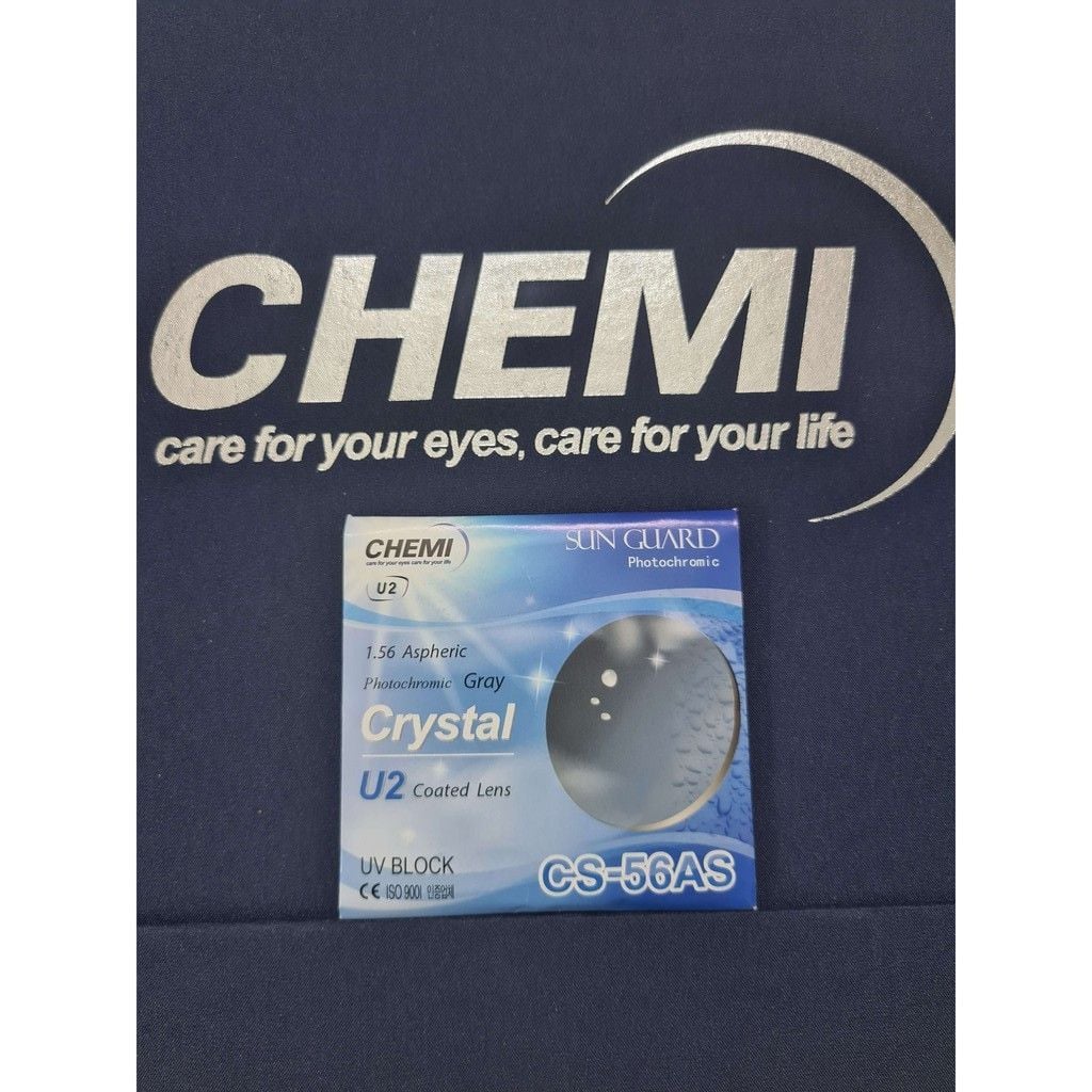 Tròng Chemi U2 Đổi Màu Khói- Gray Transition U2 – DŨNG HIỂN 6HF EYEWEAR