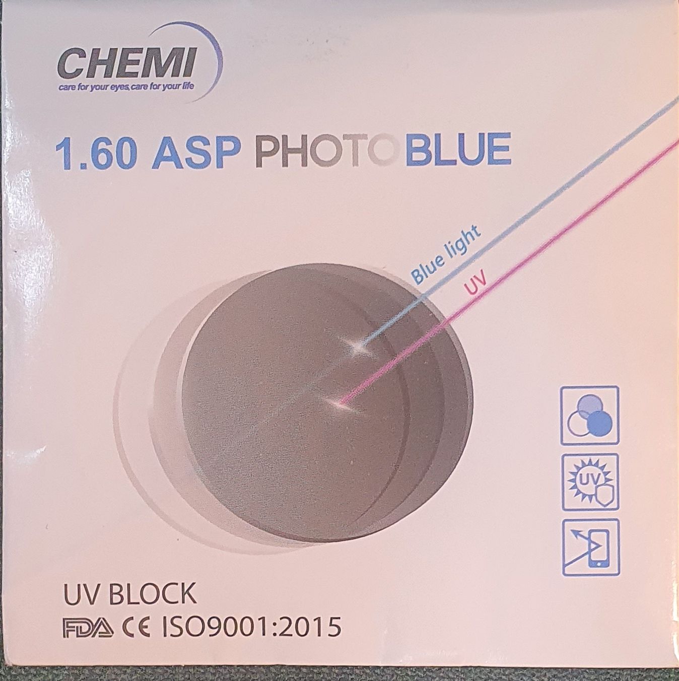 Chemi 1.60 transition blue – DŨNG HIỂN 6HF EYEWEAR