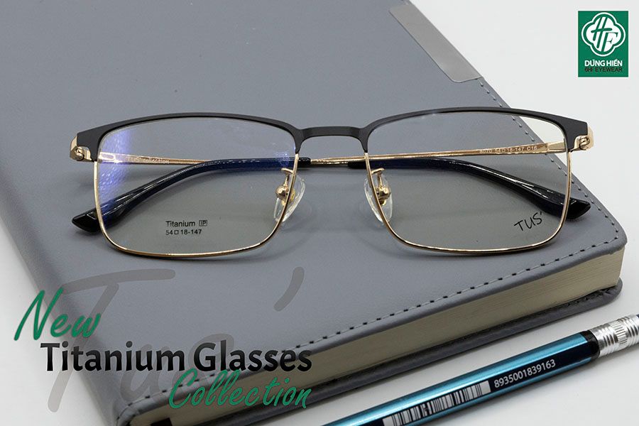 Gọng Nam Titanium 8070_Male Titanium Frames – DŨNG HIỂN 6HF EYEWEAR