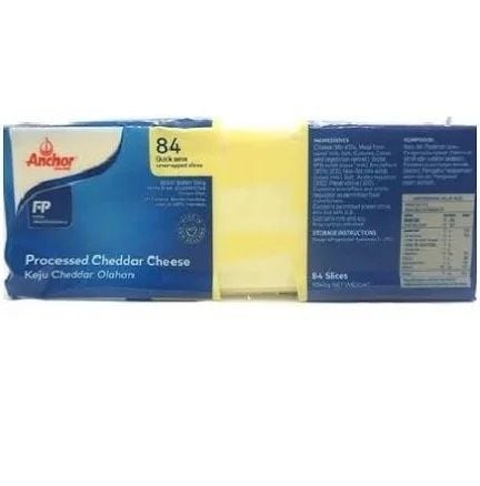Anchor Cheddar Proccessed Sliced Cheese New Zealand (84 miếng ...