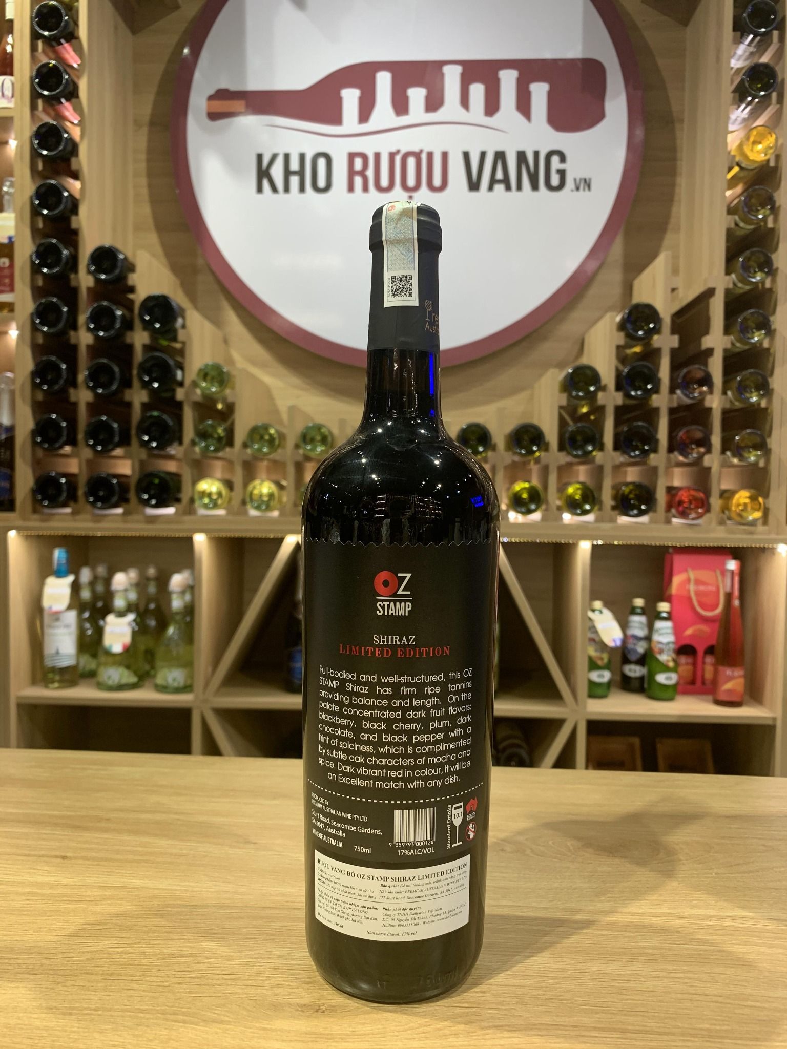 Rượu vang đỏ Úc Oz Stamp Shiraz Limited Edition – KhoRuouVang.vn