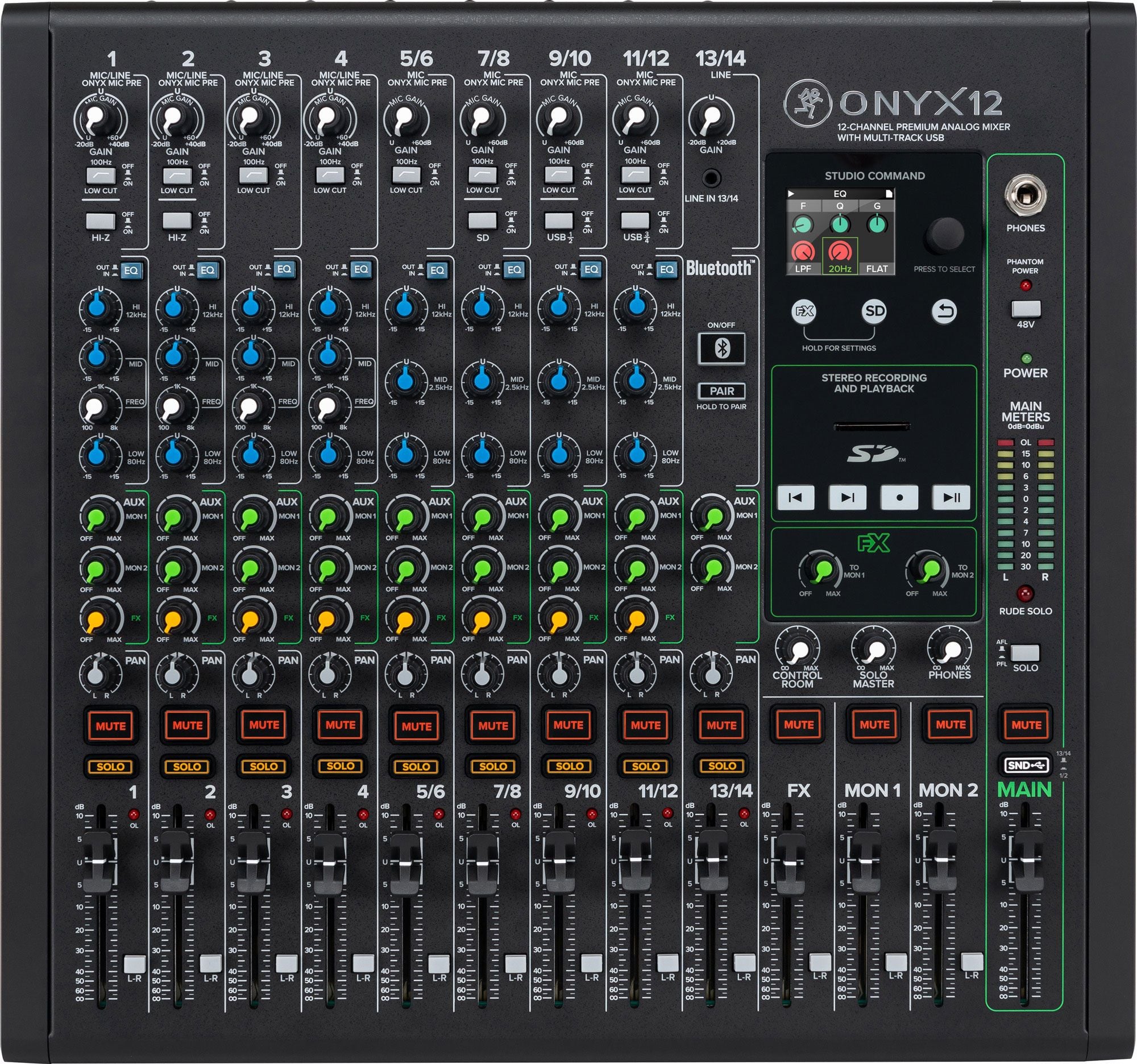 MACKIE ONYX 12 Mixer analog – nhacvietdts