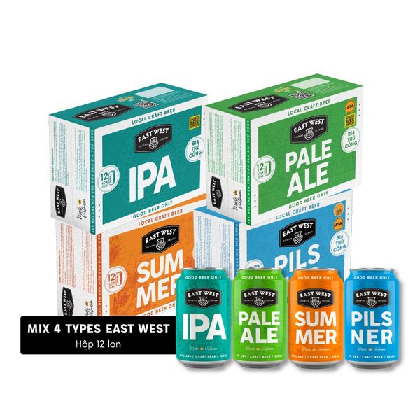 Beer - Mix 4 Types - Can Box 12 330ml – ShopBiaNgon