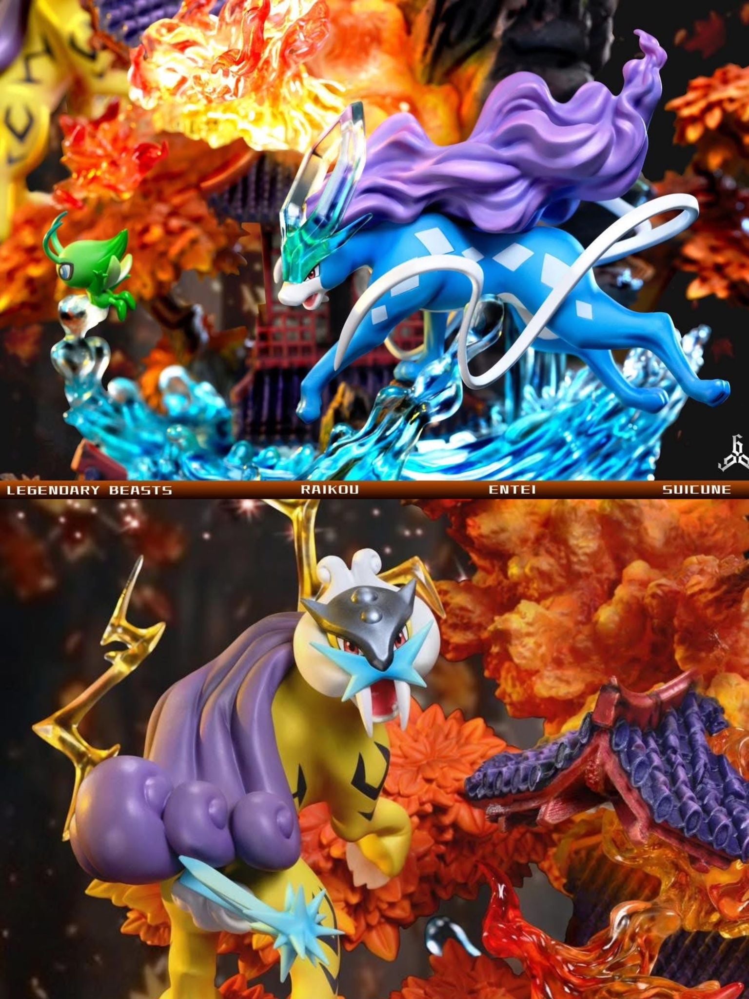 Entei & Raikou & Suicune - Pokemon - 666 Studio – NZ Toys
