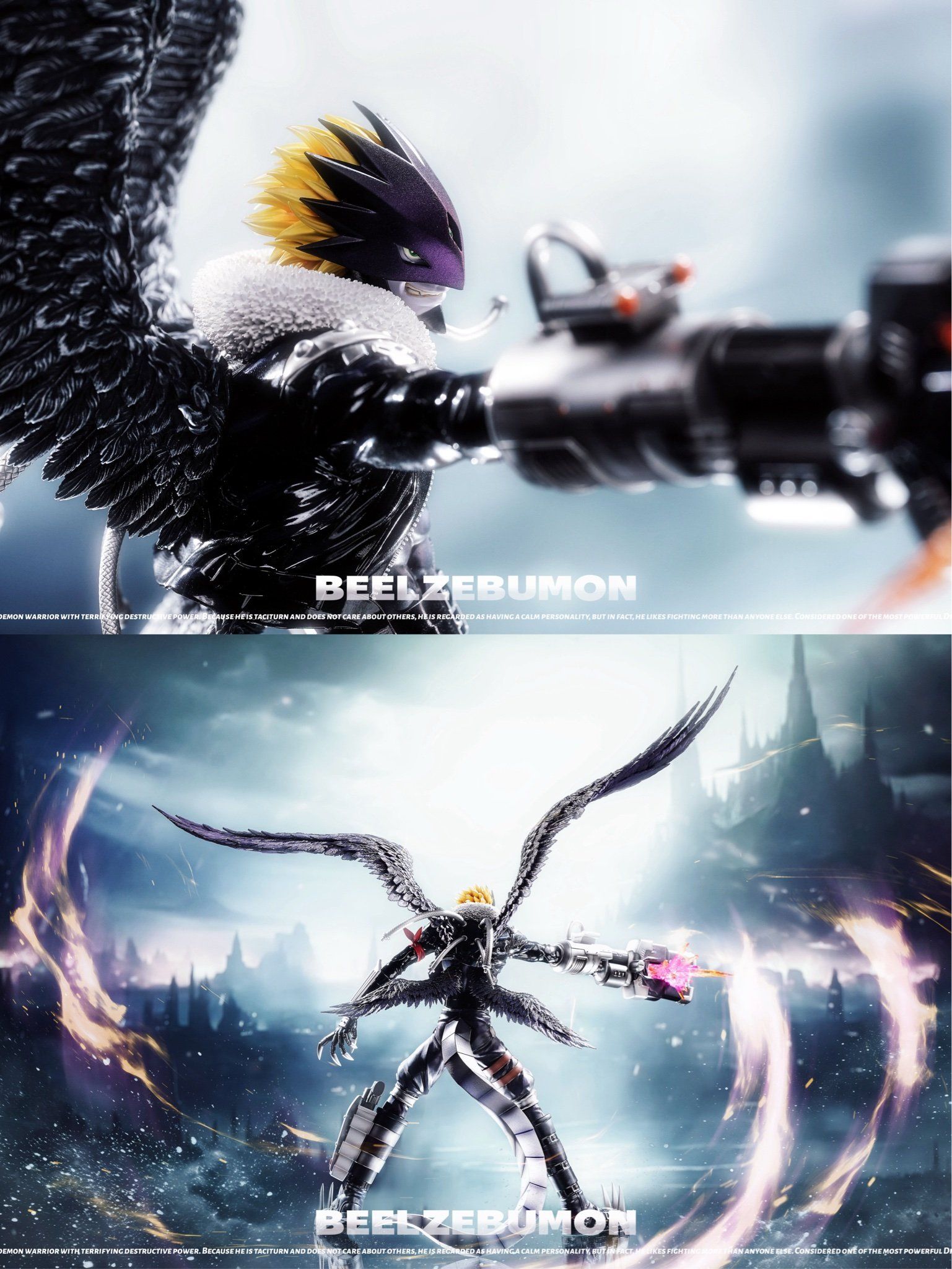 Beelzemon & Impmon- Digimon - MINE Studio – NZ Toys
