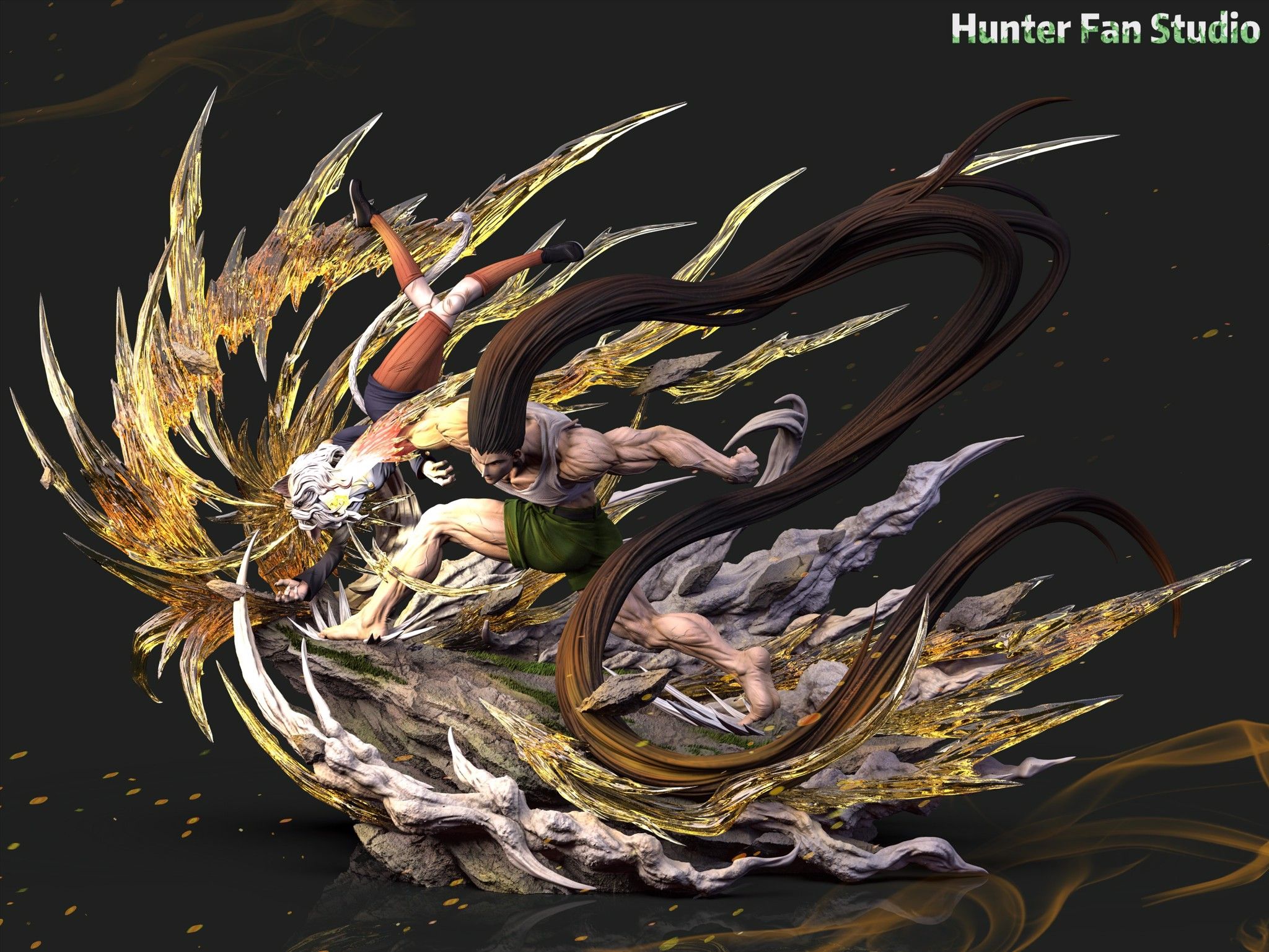 Gon Freecss & Pitou - Hunter X Hunter - Hunter Fan Studio – NZ Toys