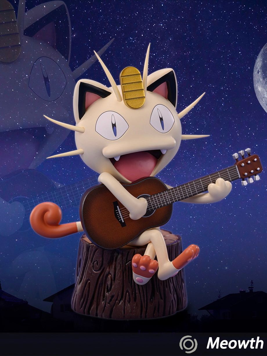Meow plays the guitar - Pokemon - Night Cat Studio – NZ Toys
