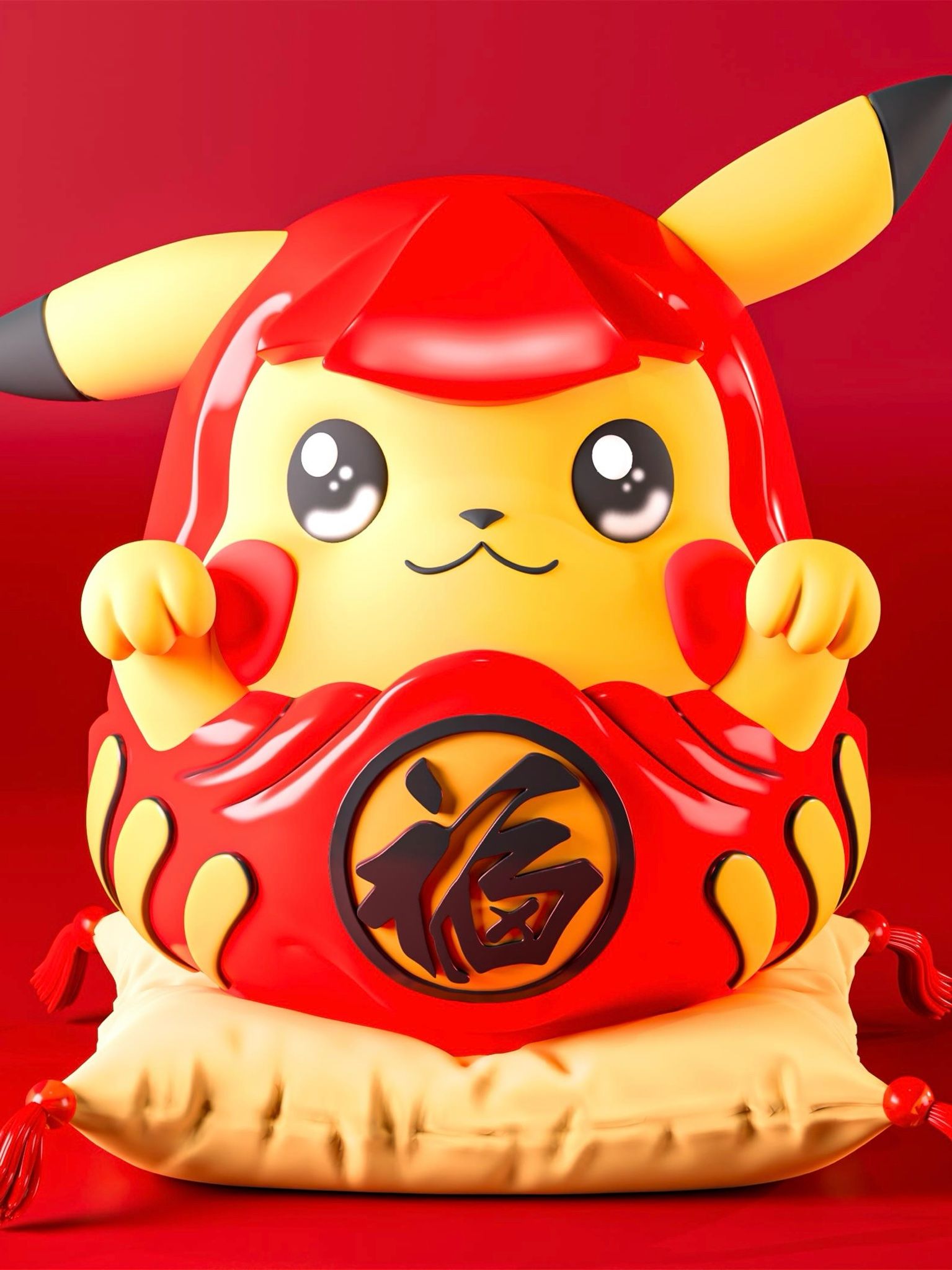 Pikachu Daruma - Pokemon - Shima Aji Studio – NZ Toys