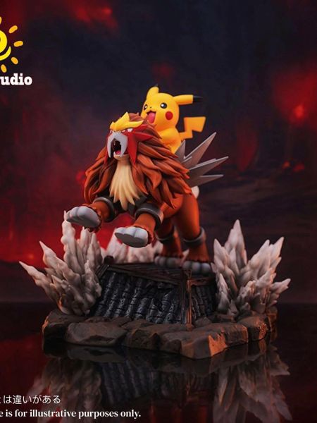 Pikachu & Entei - Pokemon - Sun Studio – NZ Toys