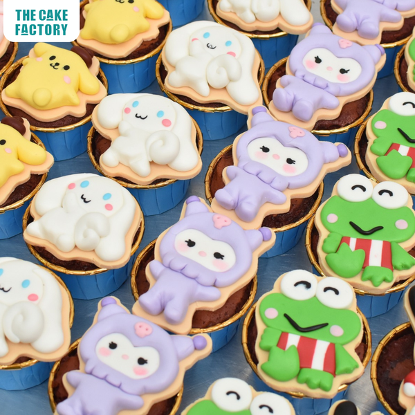 Cupcake tạo hình fondant 2D – The Cake Factory