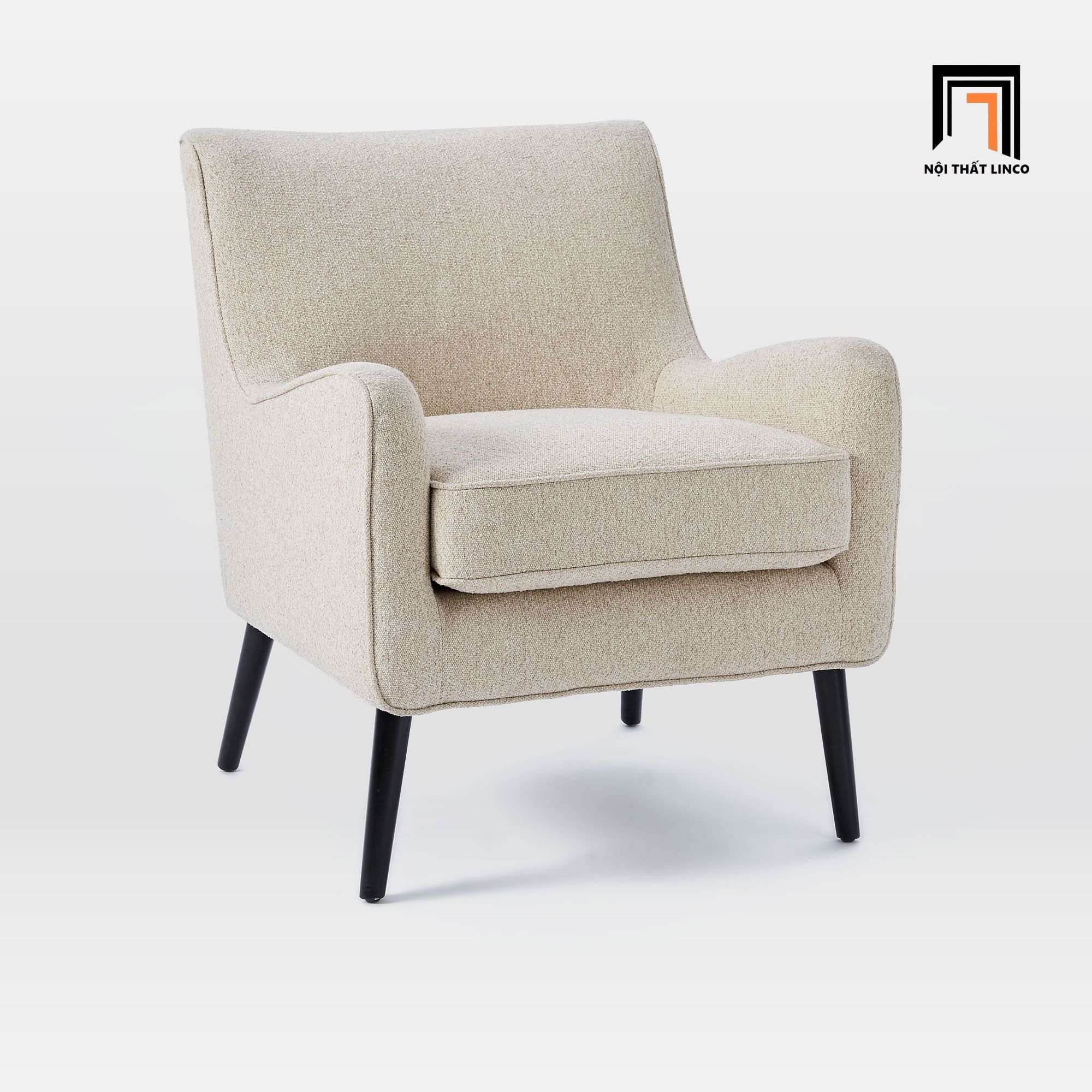 Ghế sofa đơn 1 chỗ ngồi DT17 Nooker vải nhung xanh đậm – Nội thất Linco ...