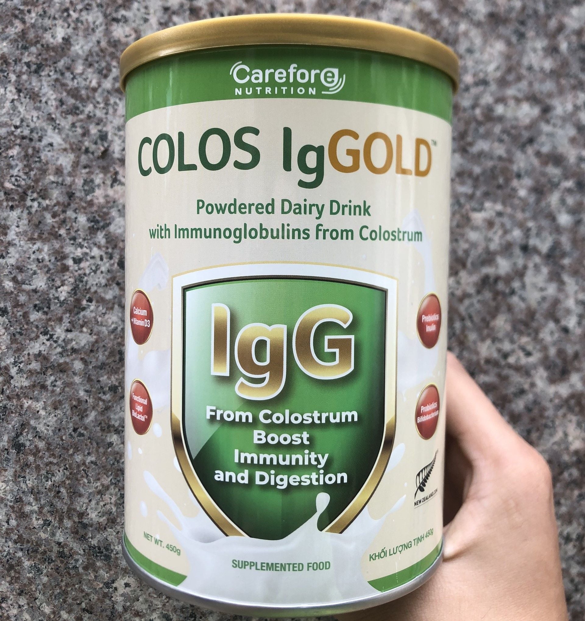 Sữa Alpha Lipid mẫu mới Colos IgGold – Thảo Dược 2B