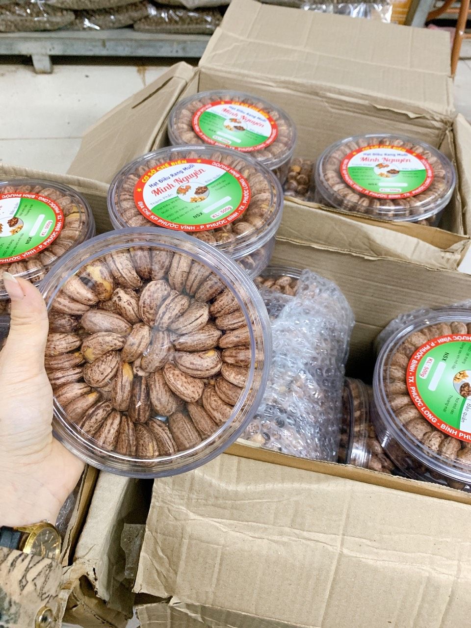 Hạt điều A Cồ xếp hộp 500g – Thảo Dược 2B