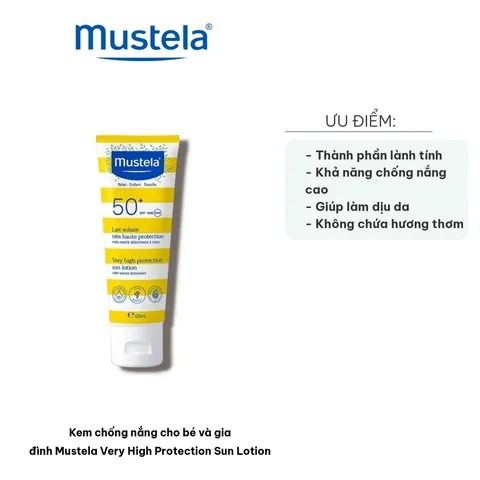 Kem Chống Nắng SPF 50+ mustela 40ml – Dorii Care