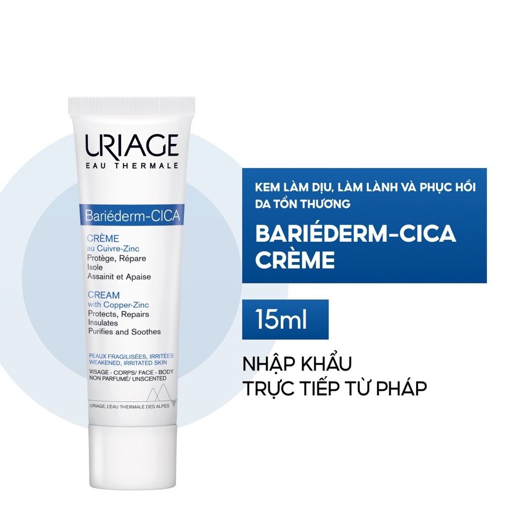 Kem Làm Dịu Phục Hồi Da Uriage Bariéderm Cica-Crème 15ml – Dorii Care