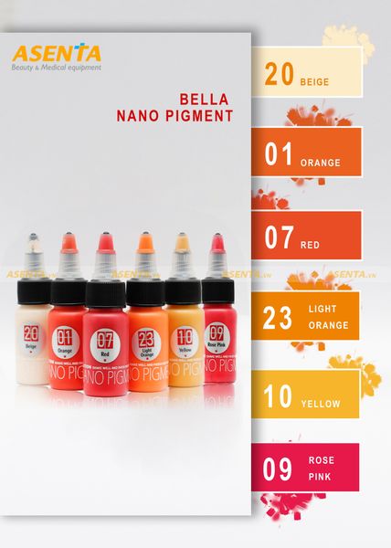 Mực Xăm Môi Bella Nano Pigment Nhập Khẩu Chính Hãng | Asenta.vn