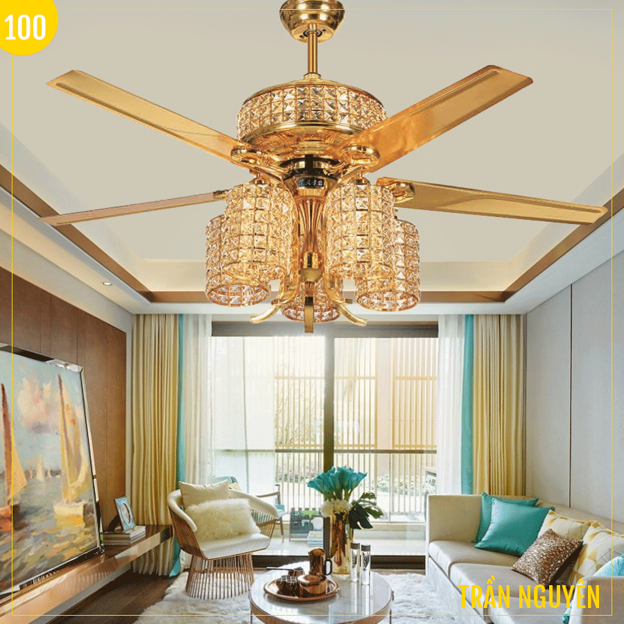 Quạt trần đèn siêu bền – BH 15 năm – Giảm giá cực Shock – Quạt trần đèn ...