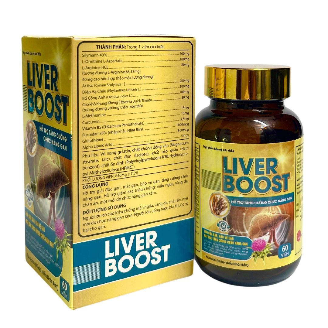 LIVER BOOST - Viên uống bổ gan - Nikko Pharma