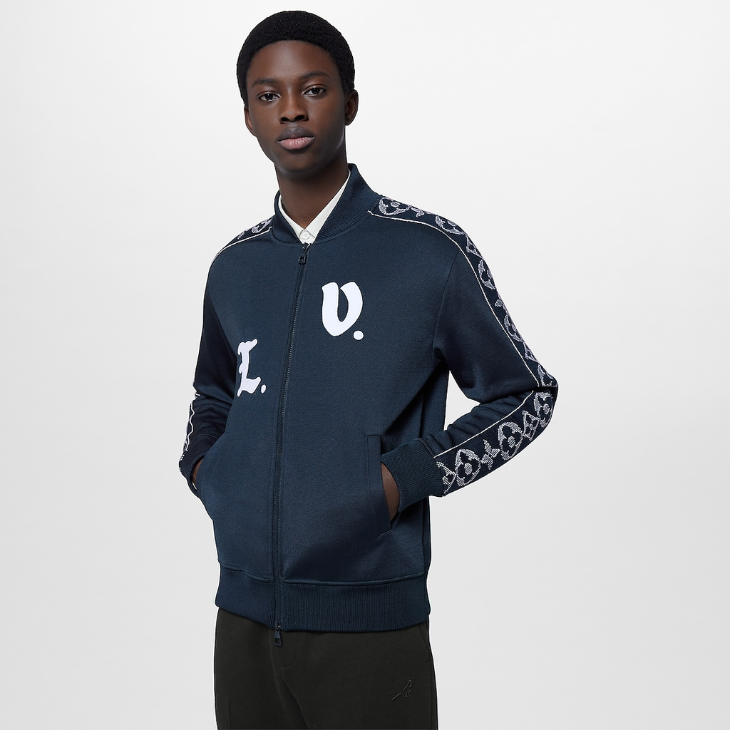 LOUIS VUITTON - EMBROIDERED SIGNATURE TRACKTOP JACKET – thecashiervn