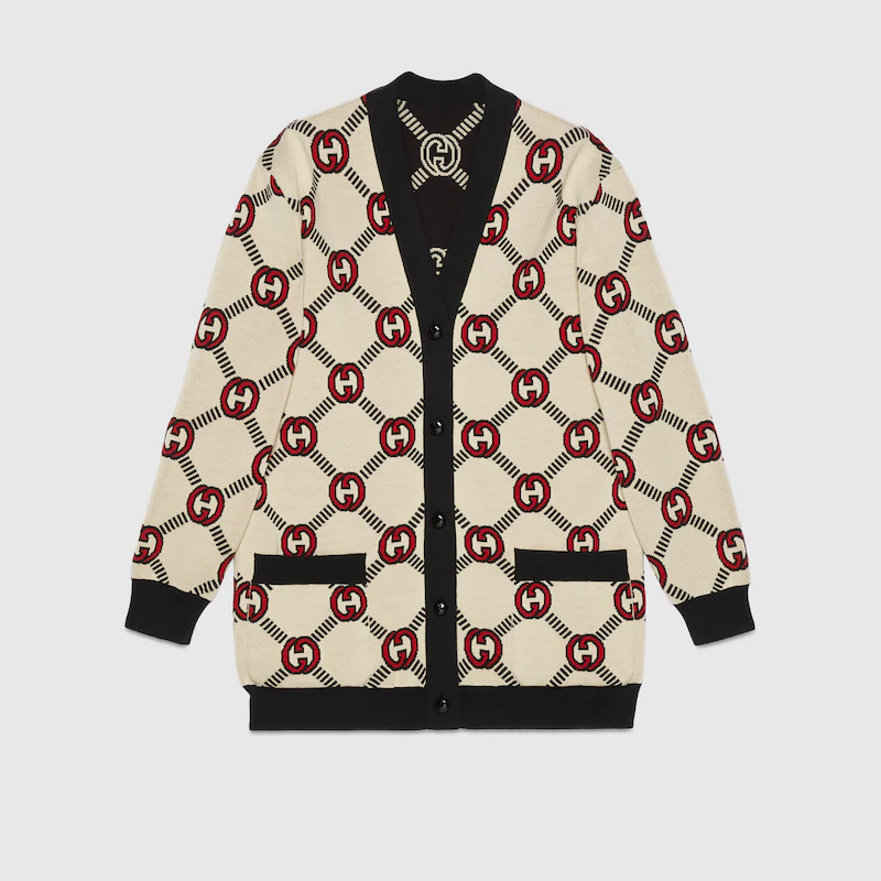 GUCCI - Interlocking G reversible wool cardigan – thecashiervn